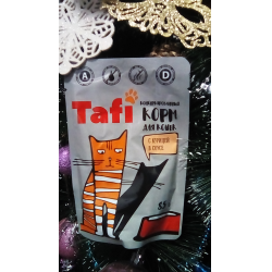 Отзыв о Консервированный корм для кошек Tafi с курицей в соусе | Кошки ...