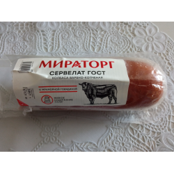 Отзыв о Колбаса варено-копченая Мираторг "Сервелат" с мраморной ...