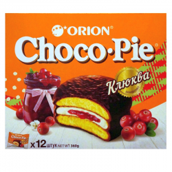 Отзыв о Печенье Orion Choco Pie Cranberry | Вкусные с кислинкой