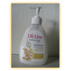 Отзыв о Жидкое крем-мыло для интимного ухода Life Line овсяное молочко ...